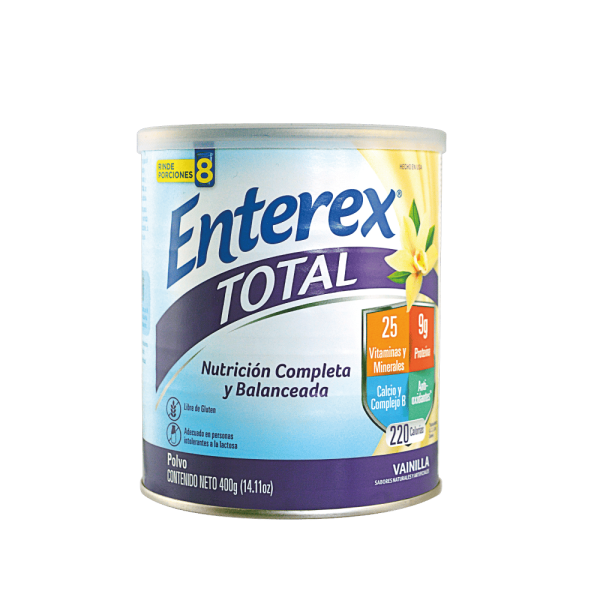 Enterex TOTAL Polvo - Fortalece tus huesos y cuida tu corazón.
