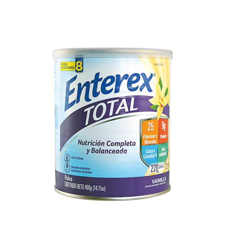 Enterex TOTAL Polvo - Fortalece tus huesos y cuida tu corazón.